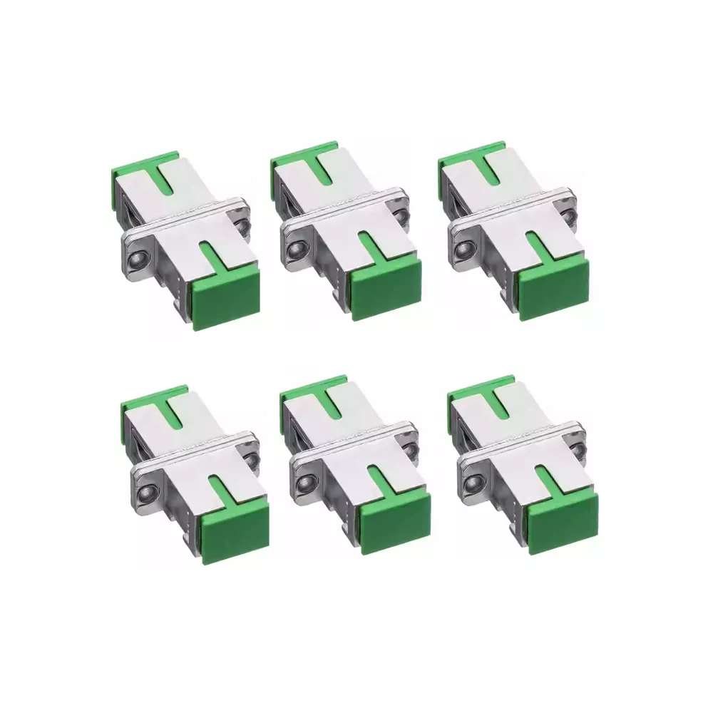 SC APC Flange Single Mode Single Core Metal Adapter 6pcs - LuLeey.com ...